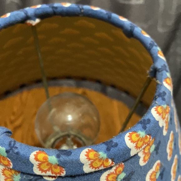 Source Unknown | Other | Vintage Hand Painted Lamp With Handles And ...